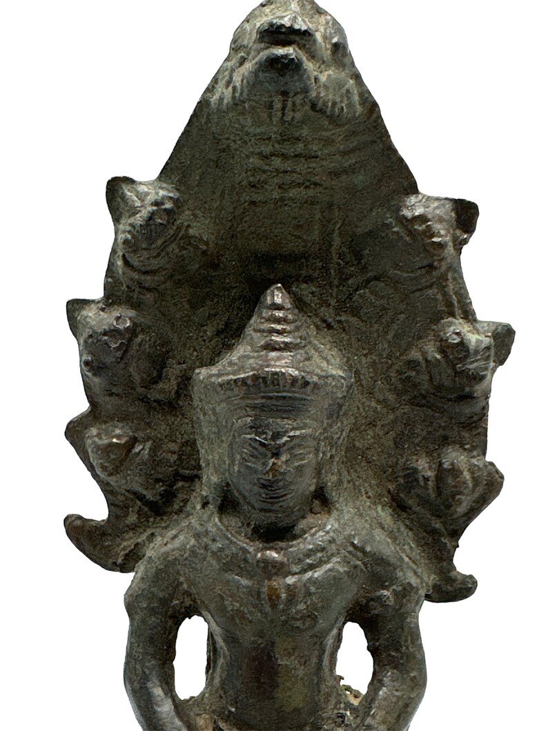 Antique Thailand Amulet Phra Nakhonprak Naga Guardian , Placed on ...