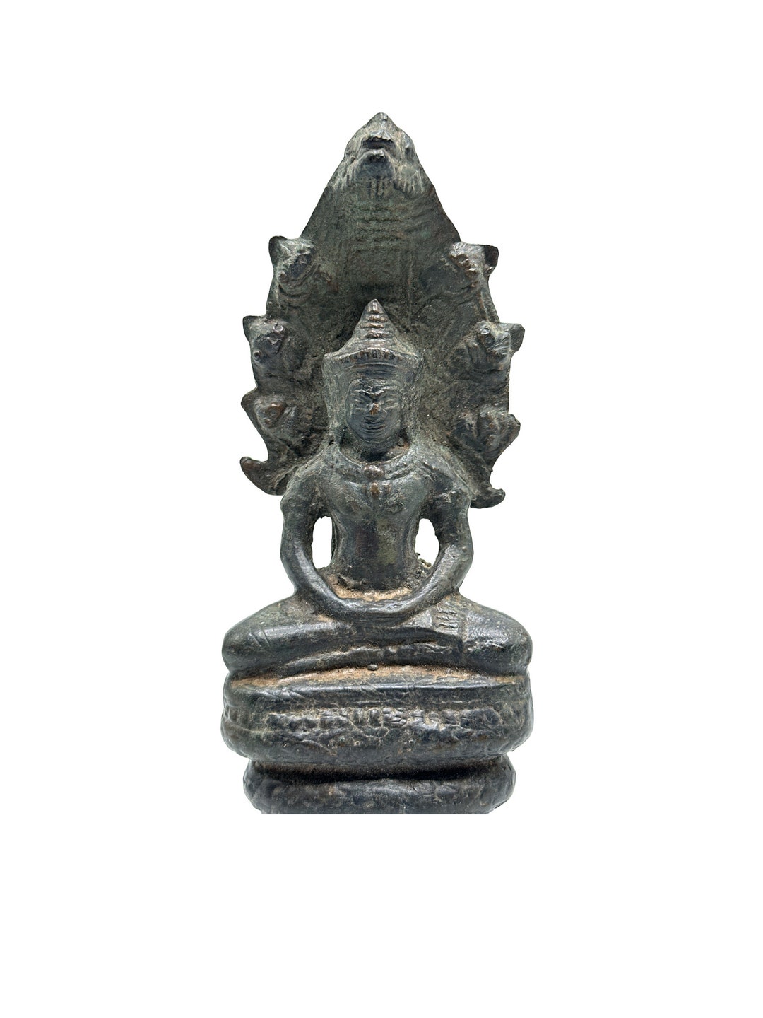 Antique Thailand Amulet Phra Nakhonprak Naga Guardian , Placed on ...