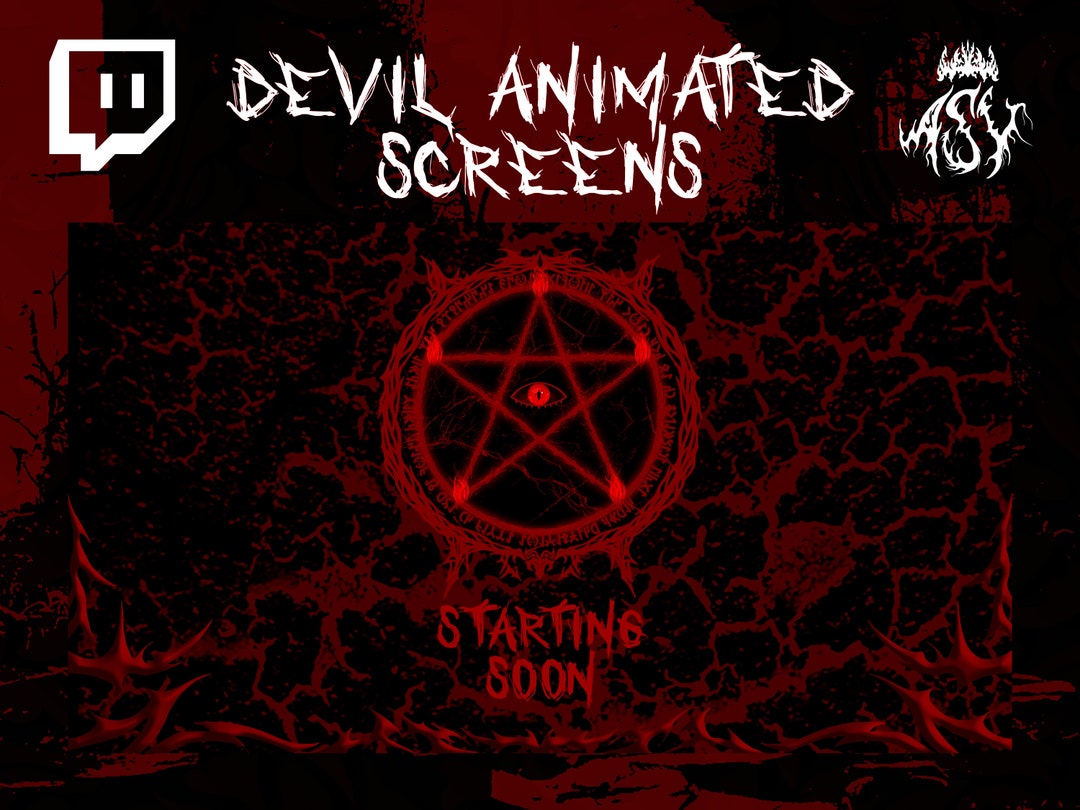 Devil Animated Stream Screen 4K 3840X2160 Stream Scenes - Etsy España