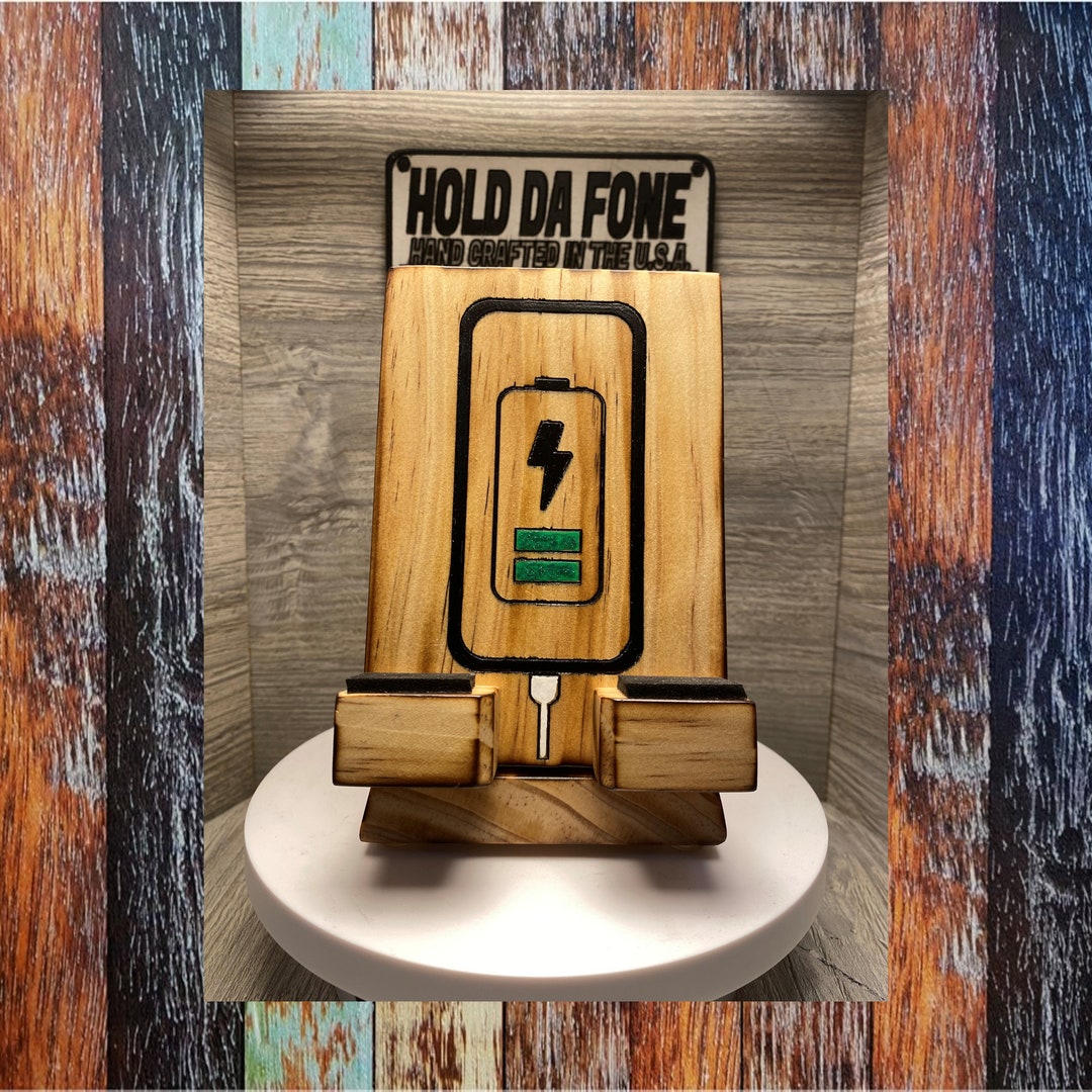 CHARGING LOGO, Adjustable Custom Phone Holder, Original One of a Kind ...