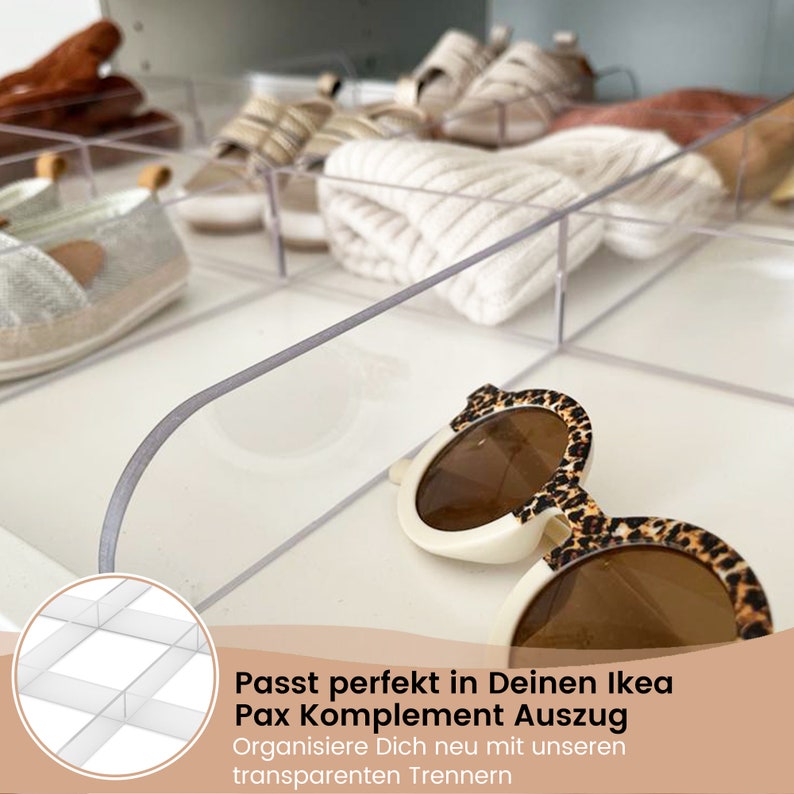 Drawer Divider for Ikea Pax Komplement Pull-out Shelf 75 X 35 Cm - Etsy