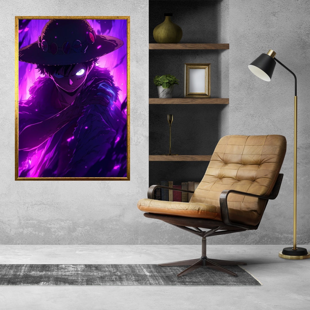 Luffy Wall Art, Canvas Print, One Piece Anime Decor, Manga Poster, Gift ...