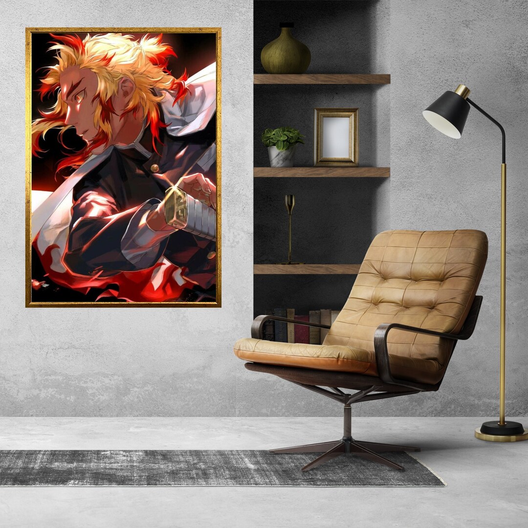 Demon Slayer Canvas Wall Art, Anime Poster, Japanese Manga Decor, Otaku ...