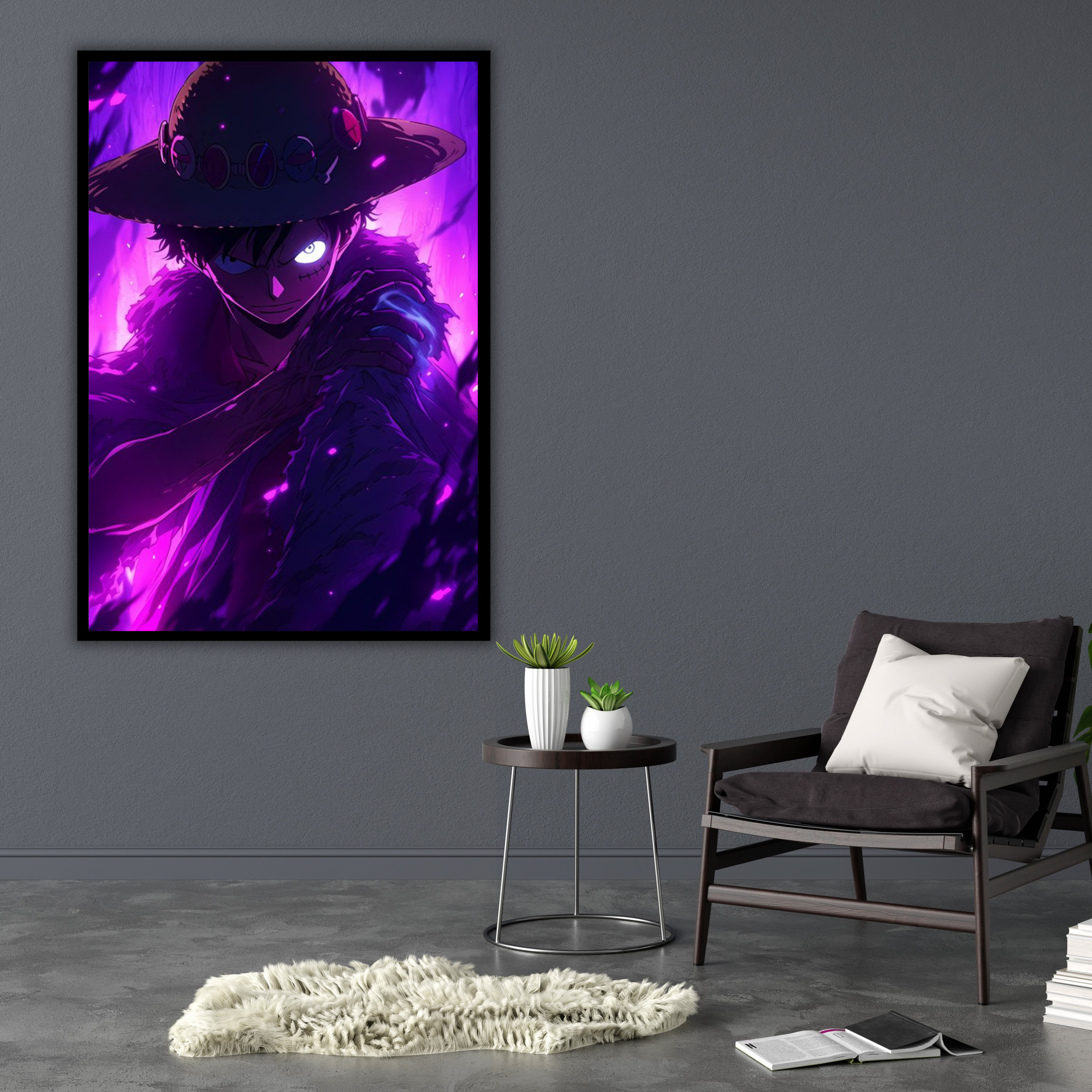 Luffy Wall Art, Canvas Print, One Piece Anime Decor, Manga Poster, Gift ...