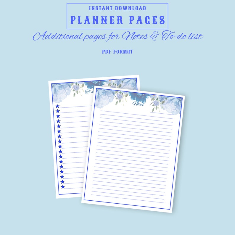 2024 Printable Planner With Floral Design Calendar, Yearly, Monthly ...