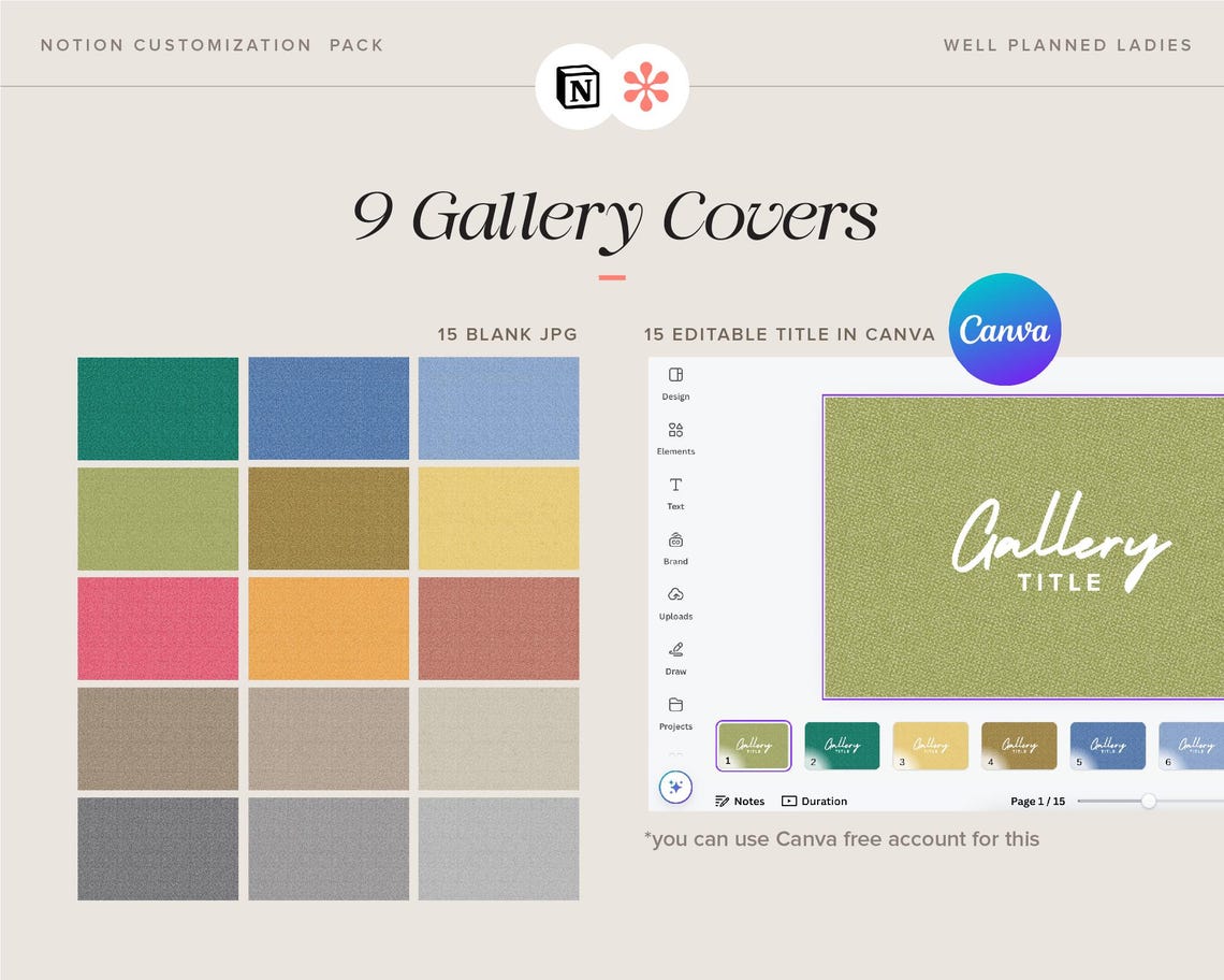 Notion Icon for Notion Template, Notion Cover, Notion Customization Bundle, Notion Aesthetic ...