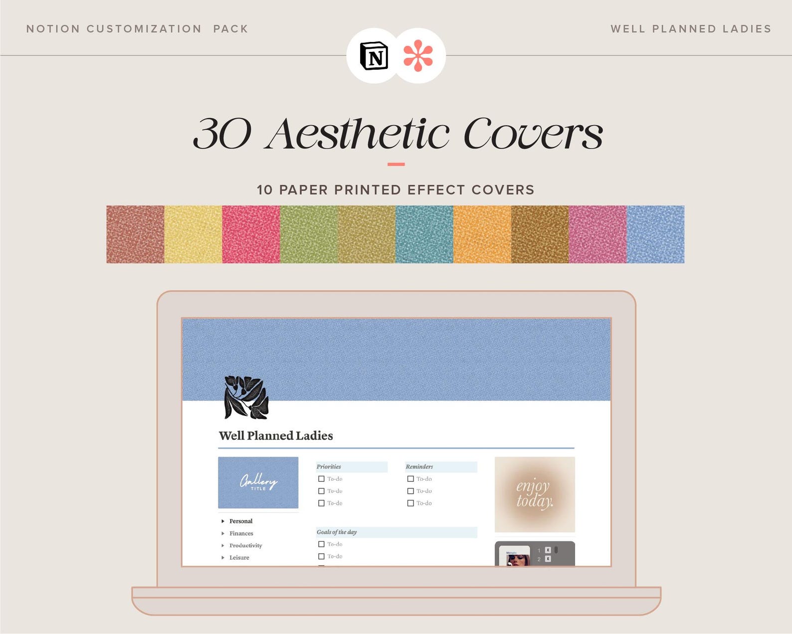 Notion Icon for Notion Template, Notion Cover, Notion Customization Bundle, Notion Aesthetic ...