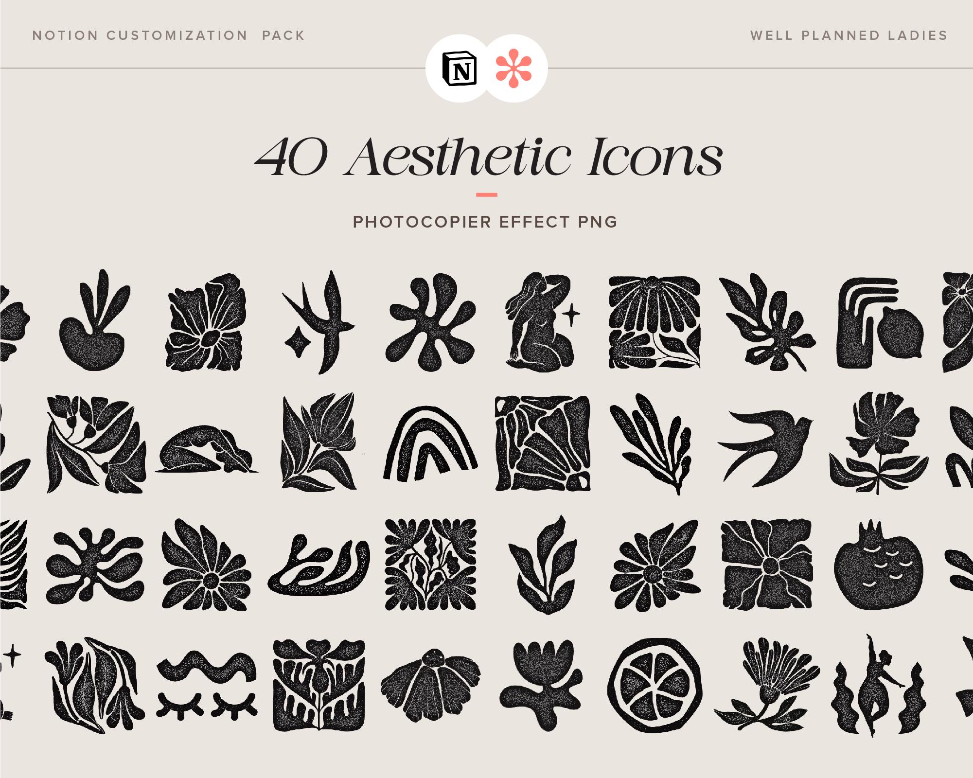 Notion Icon for Notion Template, Notion Cover, Notion Customization ...