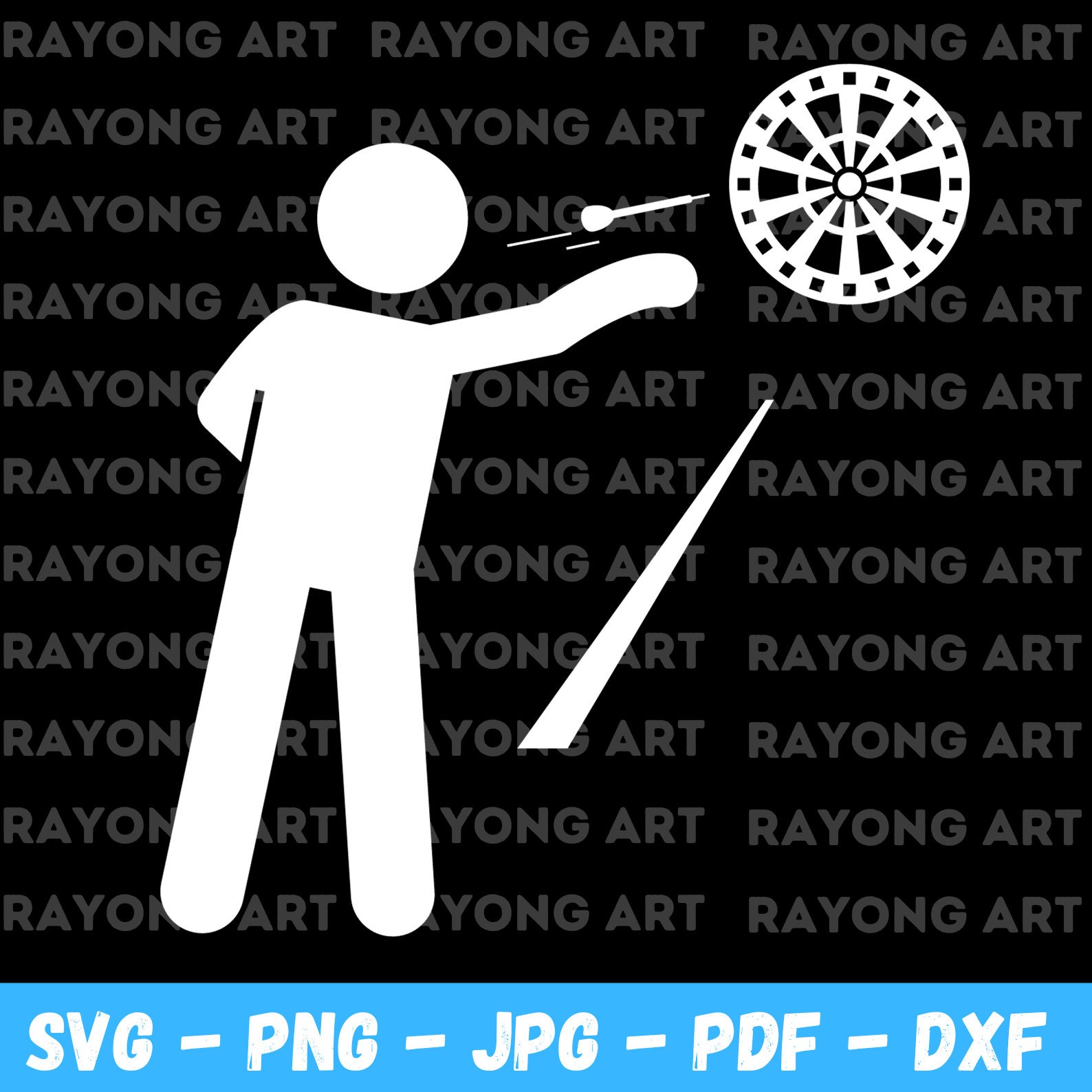 Dart Throwing SVG Throwing Darts SVG Digital Clipart Dart Player SVG ...