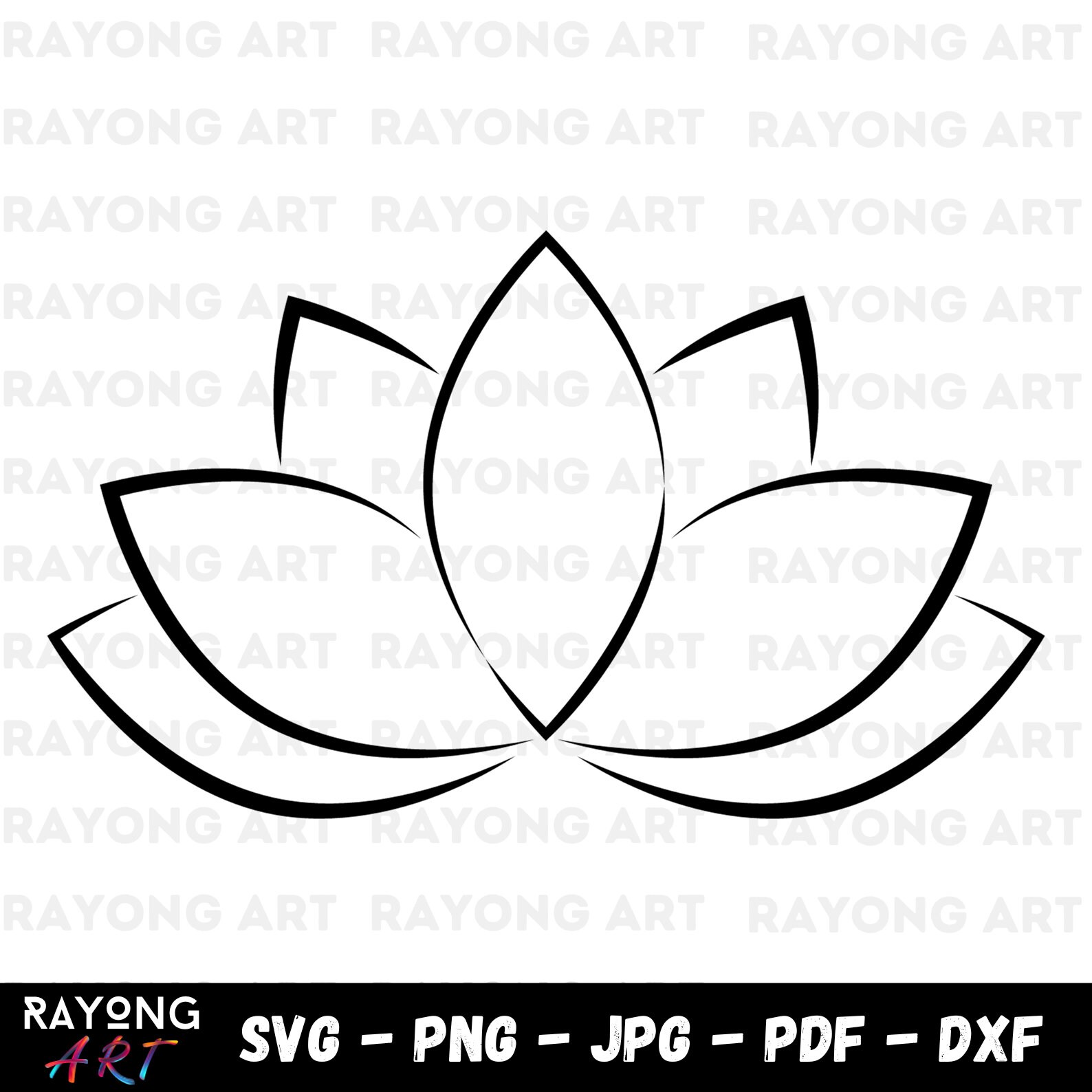 Lotus Flower SVG Lotus SVG PNG Cut Files for Silhouette Cricut Yoga ...