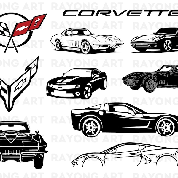 Corvette Svg - Etsy