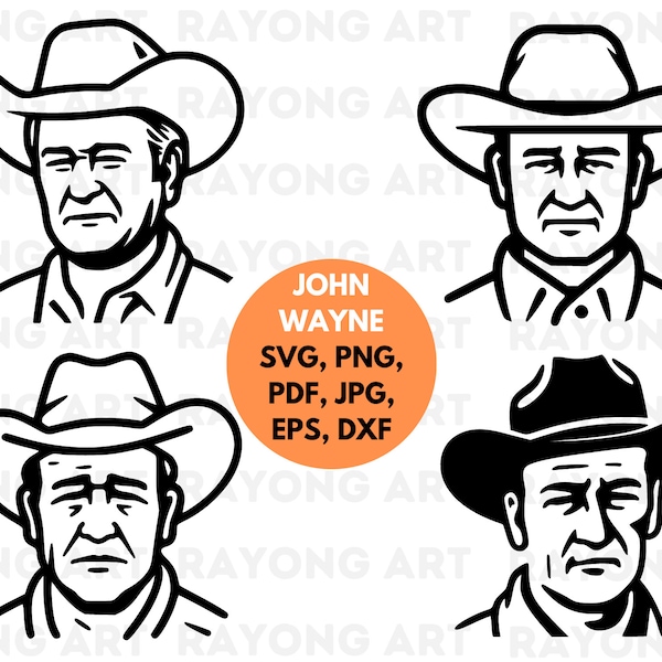 John Wayne Western - Etsy
