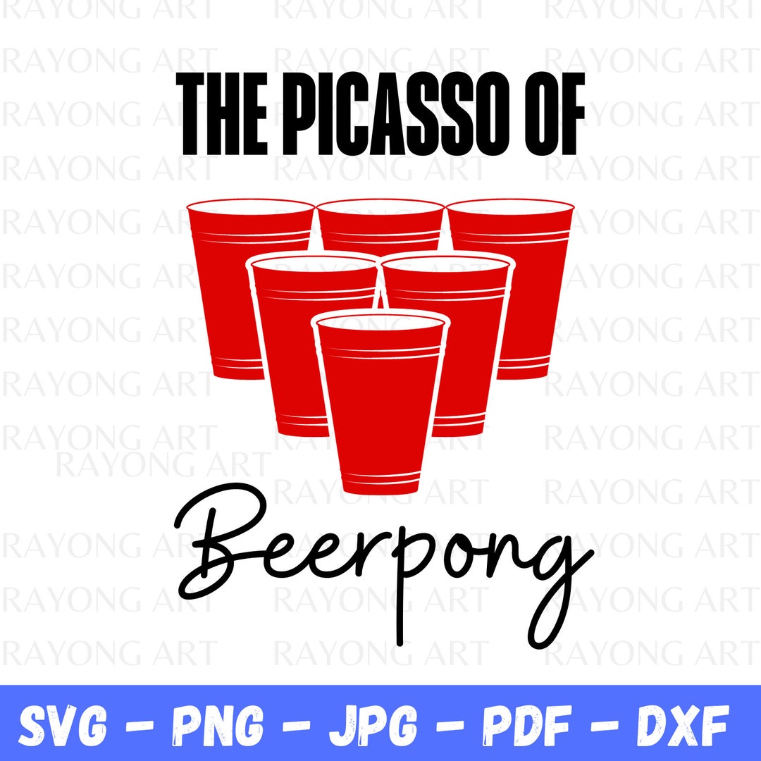 Beer Pong SVG Beer Pong PNG Instant Download Drinking Game SVG Cut File ...