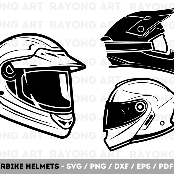 Motorbike Helmet Svg - Etsy