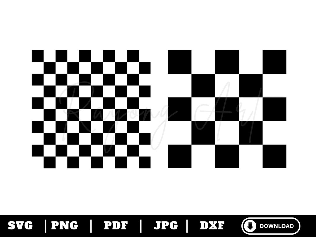 Checkered Pattern SVG PNG Files, Checkerboard SVG Files, Checkered ...
