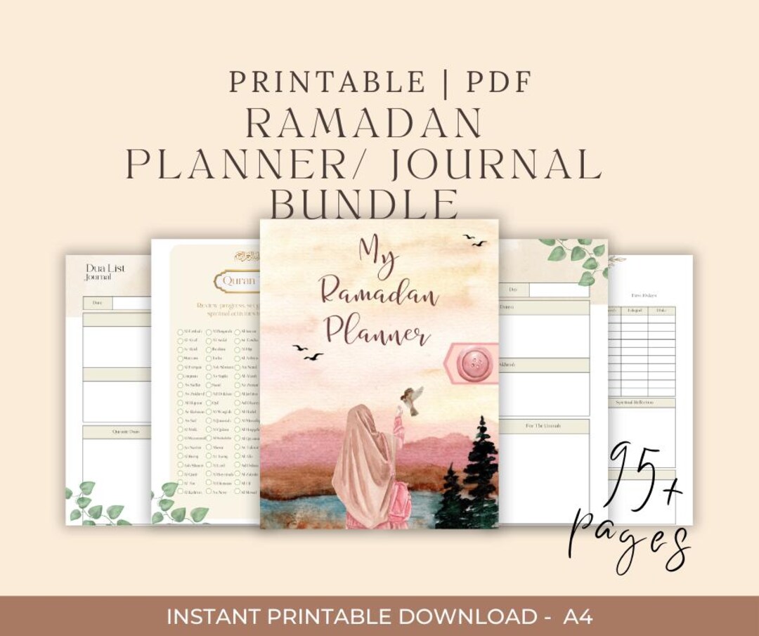Ramadan Planner, Muslim Planner, Quran Tracker, Salat Tracker, Fasting ...