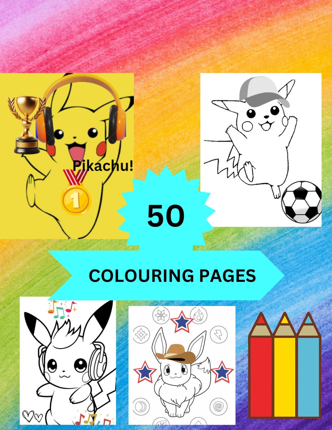 Pokemon and Characters Colouring Sheets, Fun Colouring Sheets, Kids ...