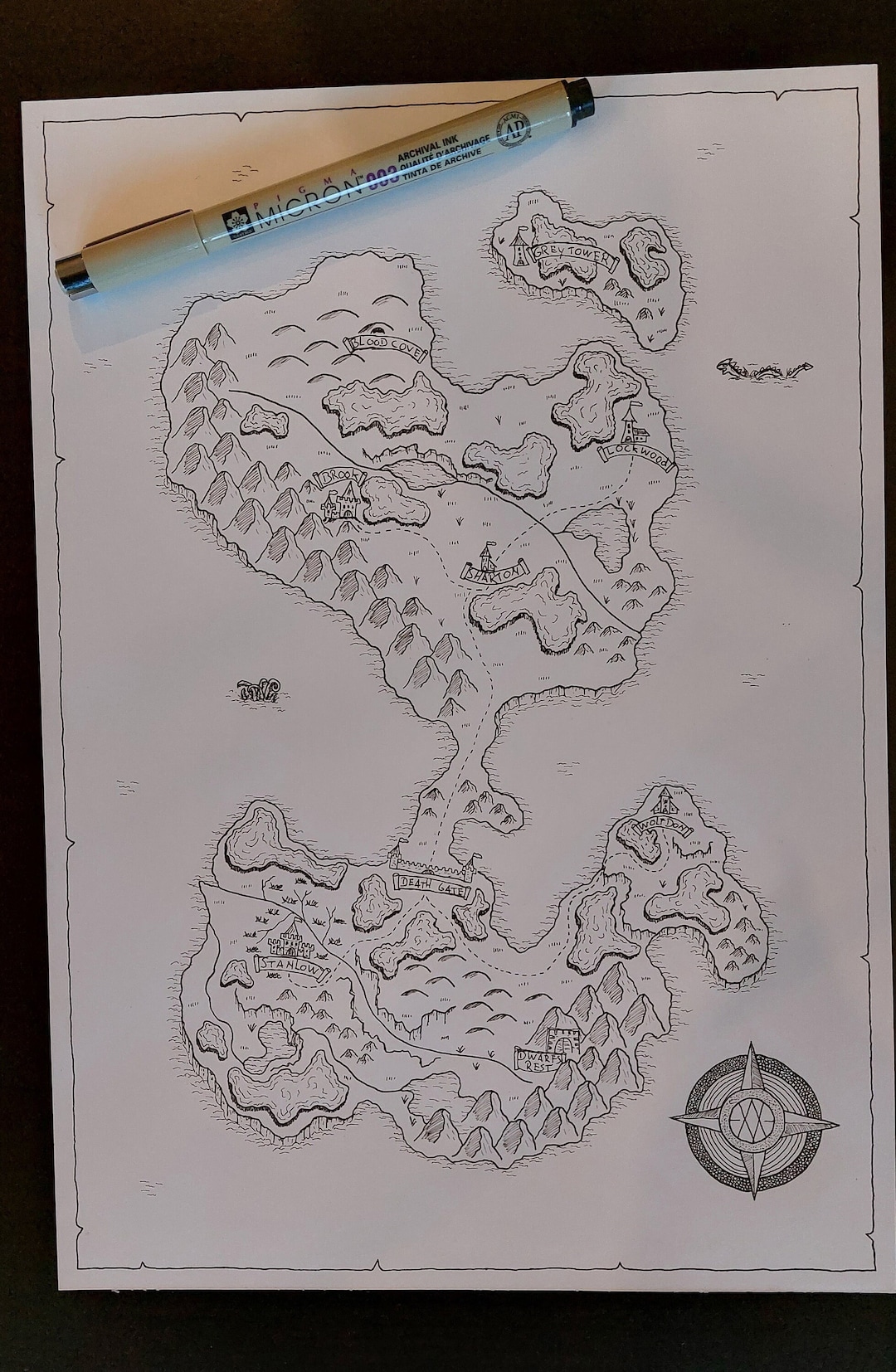 Arkanthia High-resolution Fantasy Map Digital Print A4 - Etsy