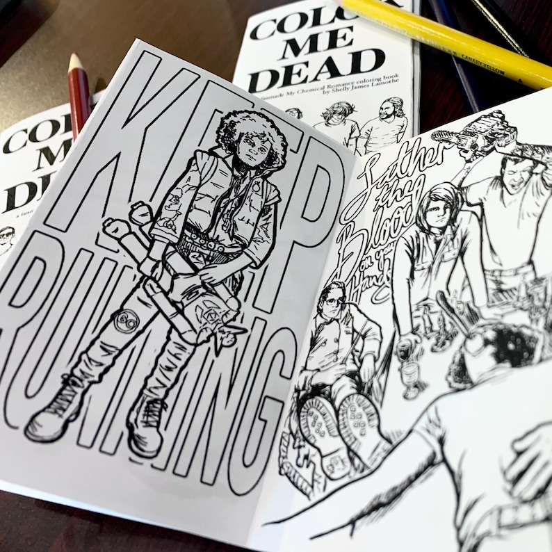 COLOR ME DEAD - A Fan-made My Chemical Romance Coloring Zine - Etsy