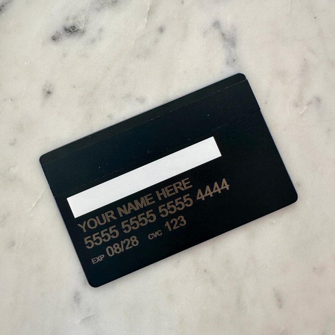 Personalised Custom Metal Credit Debit Card Laser Engraved Stainless ...