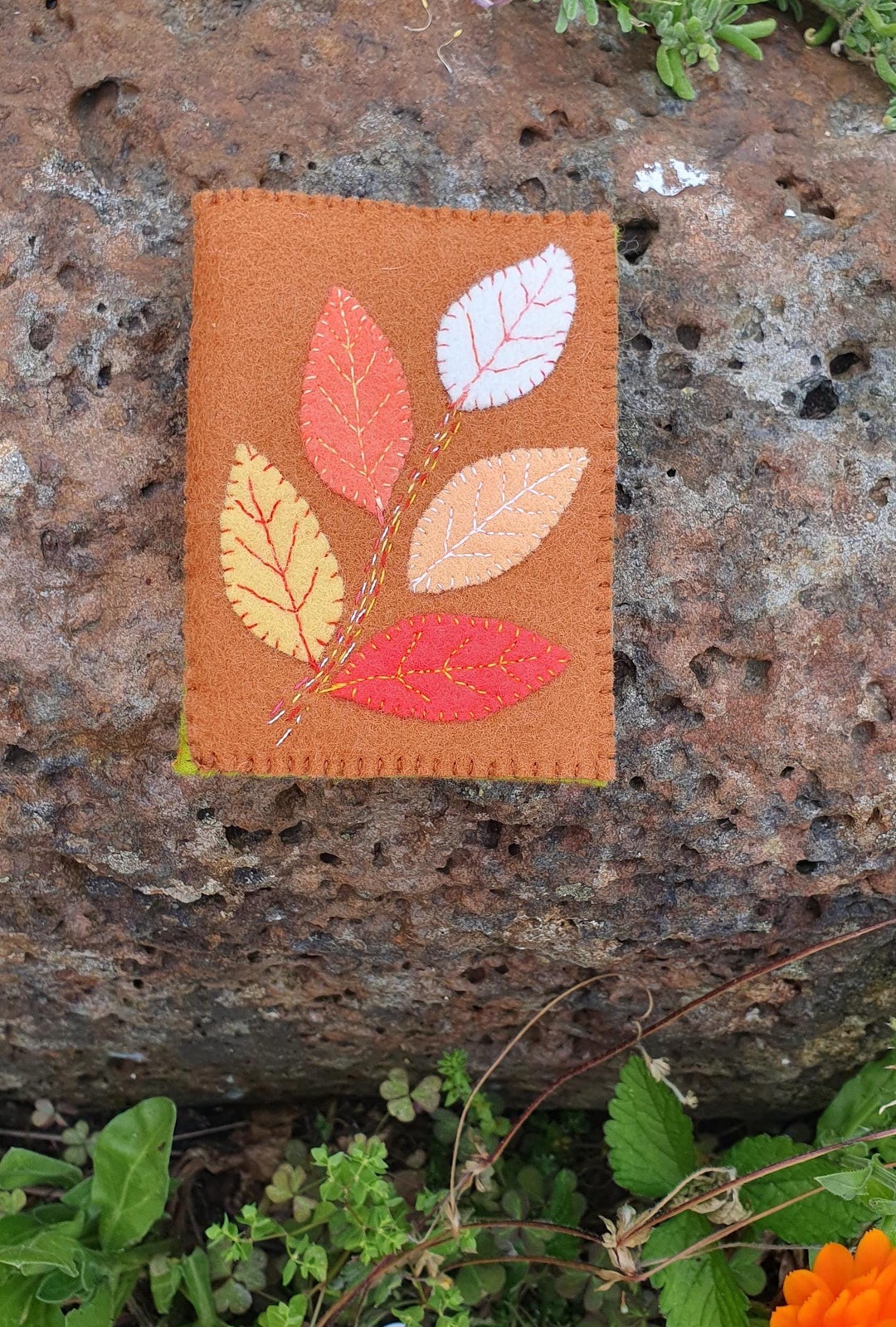 Wool Felt Needle Book - Autumn Leaves - Etsy