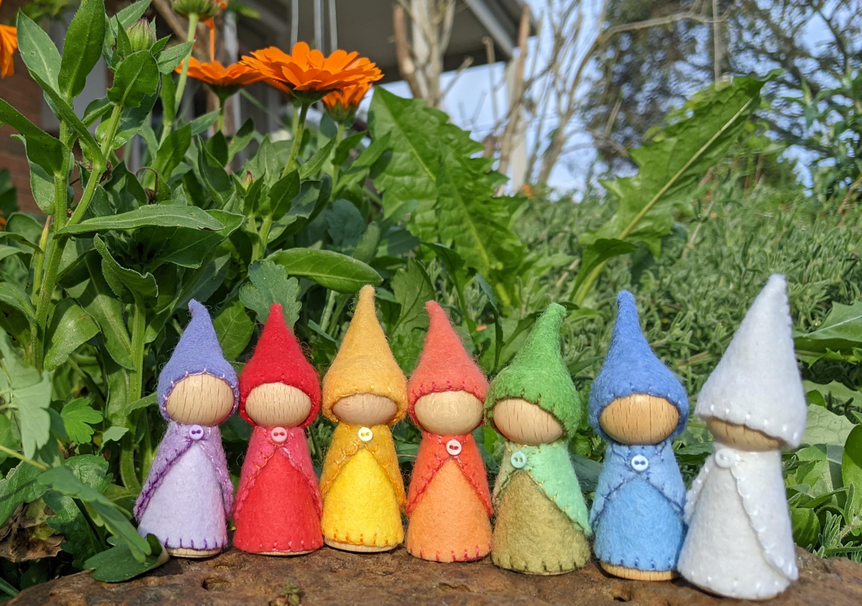 Days of the Week Waldorf 7 Gnomes Two Sizes - Etsy Australia