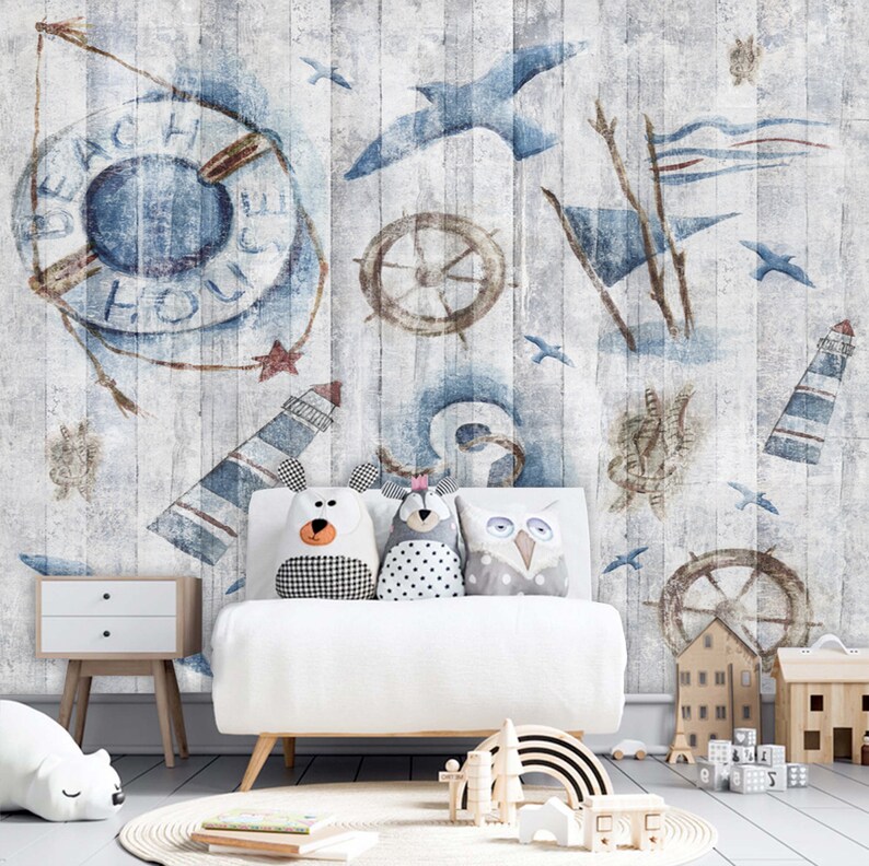 Kids Lighthouse Wallpaper Peel and Stick Lighthouses Peel and Stick ...