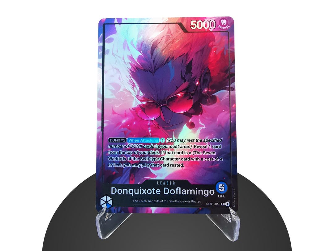 Doflamingo Custom Leader OP01 – Karte One Piece Custom - Hyper-gloss ...