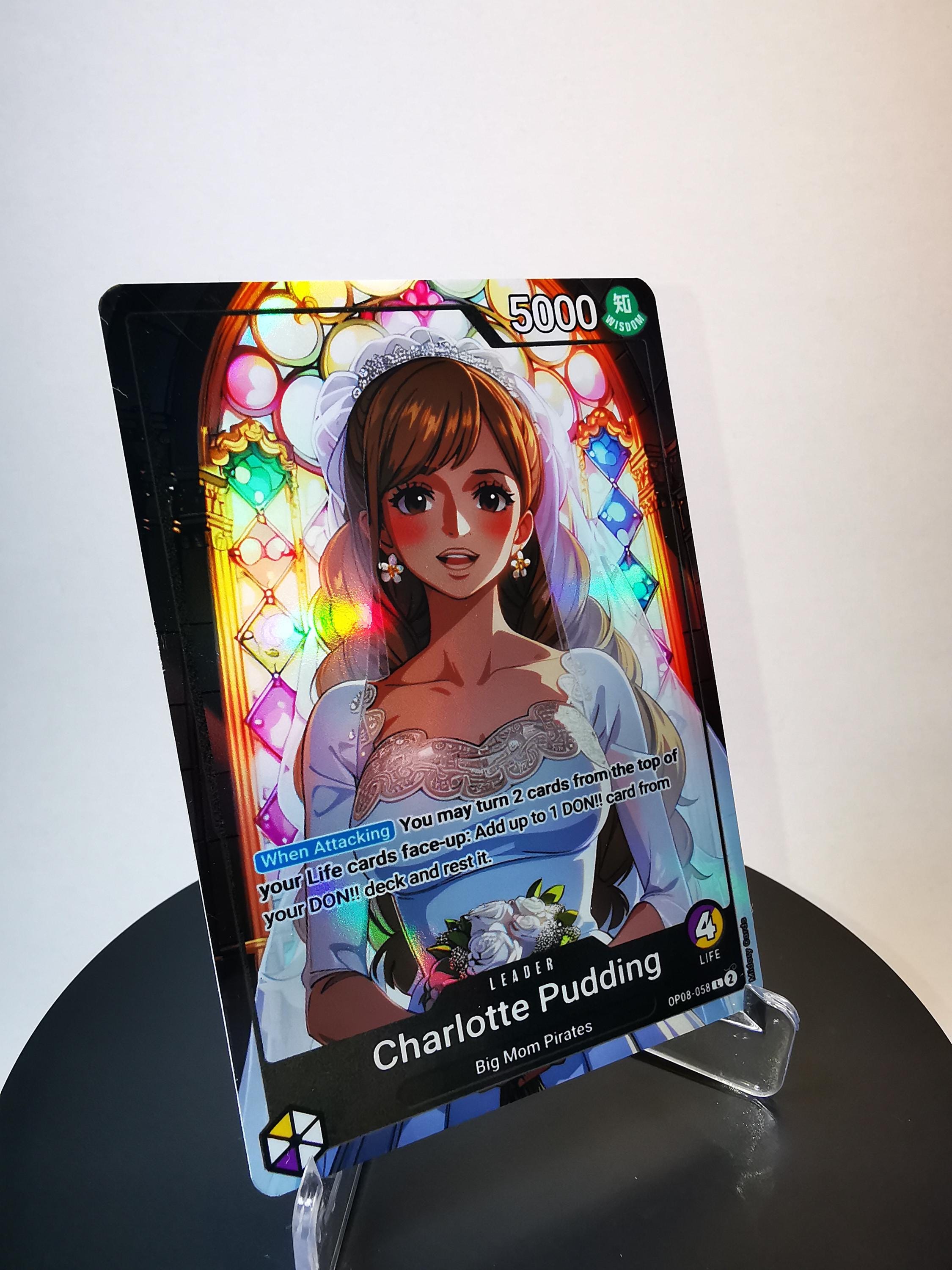 Charlotte Pudding Custom Leader OP08 – Karte One Piece Custom - Hyper ...