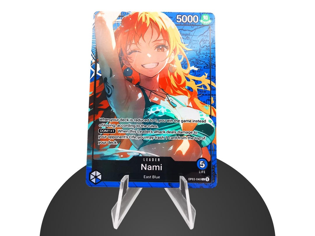 NAMI Custom Leader OP03 Karte One Piece Custom Hyper-gloss Full Holo ...