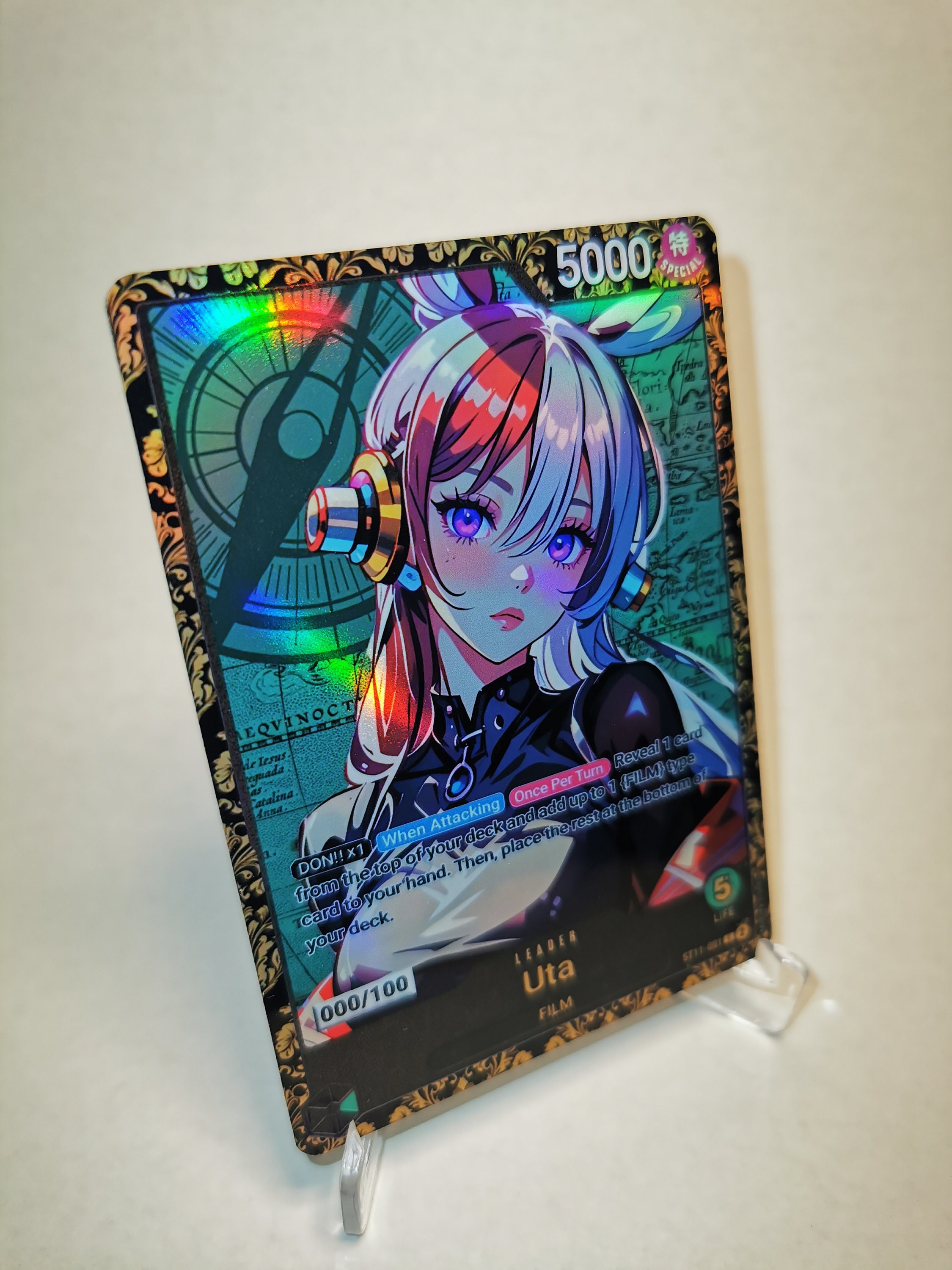 Uta Leader LIMITED Champion Edition Karte One Piece Custom Hyper-gloss ...