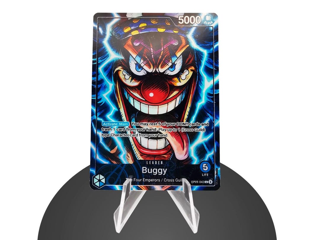 Buggy Custom Leader OP09 – Karte One Piece Custom - Hyper-gloss Full ...