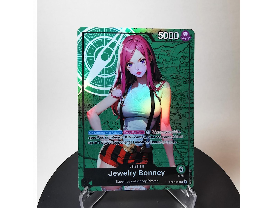 Bonney Custom Leader OP07 – One Piece Custom Card- Hyper-gloss Full ...