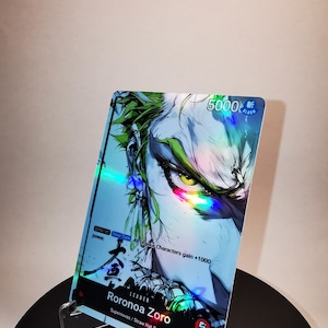 Zoro Leader RED OP01 Custom – Karte One Piece - Hyper-gloss Full Holo ...