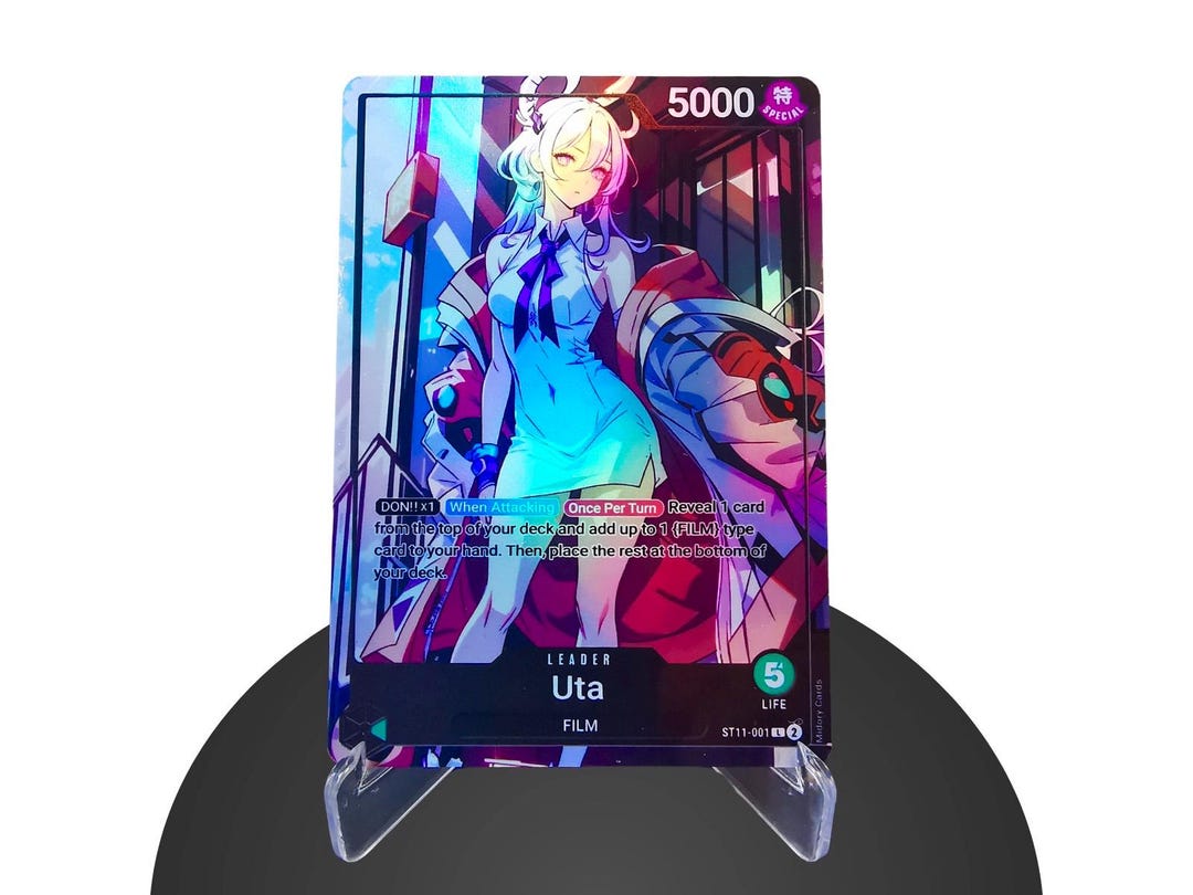 Uta Custom Leader ST11 – Karte One Piece – Custom - Hyper-gloss Full ...