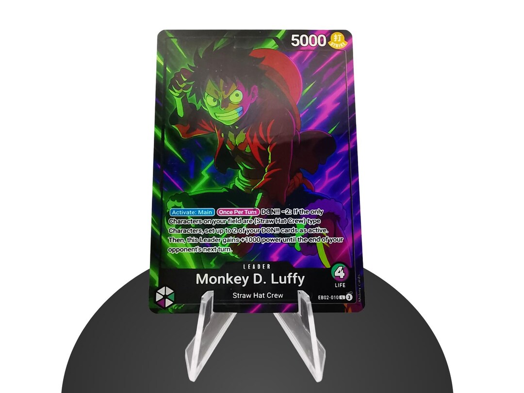 Luffy Leader EB02 Custom – Karte One Piece - Hyper-gloss Full Holo Foil ...
