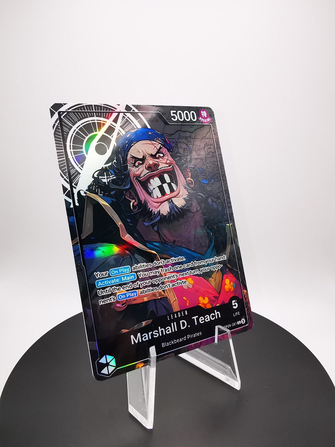 Blackbeard Custom Leader OP09 – Karte One Piece Custom - Hyper-gloss ...
