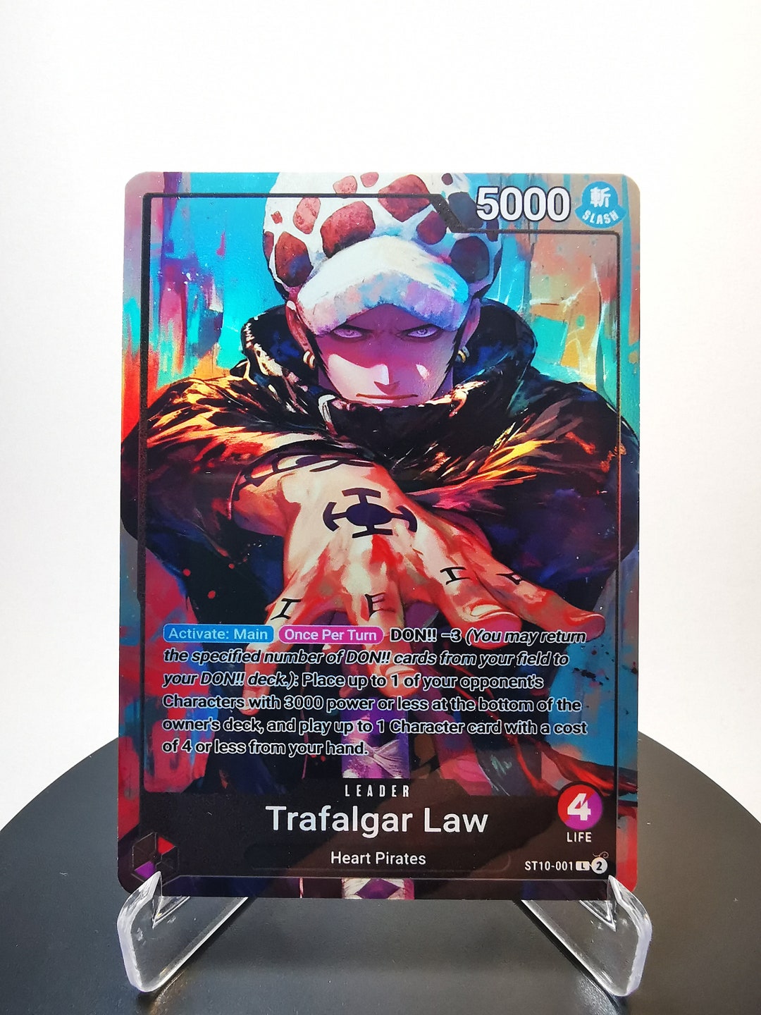 Law Leader RP ST10 Custom Karte One Piece Hyper-gloss Full Holo Foil - Etsy