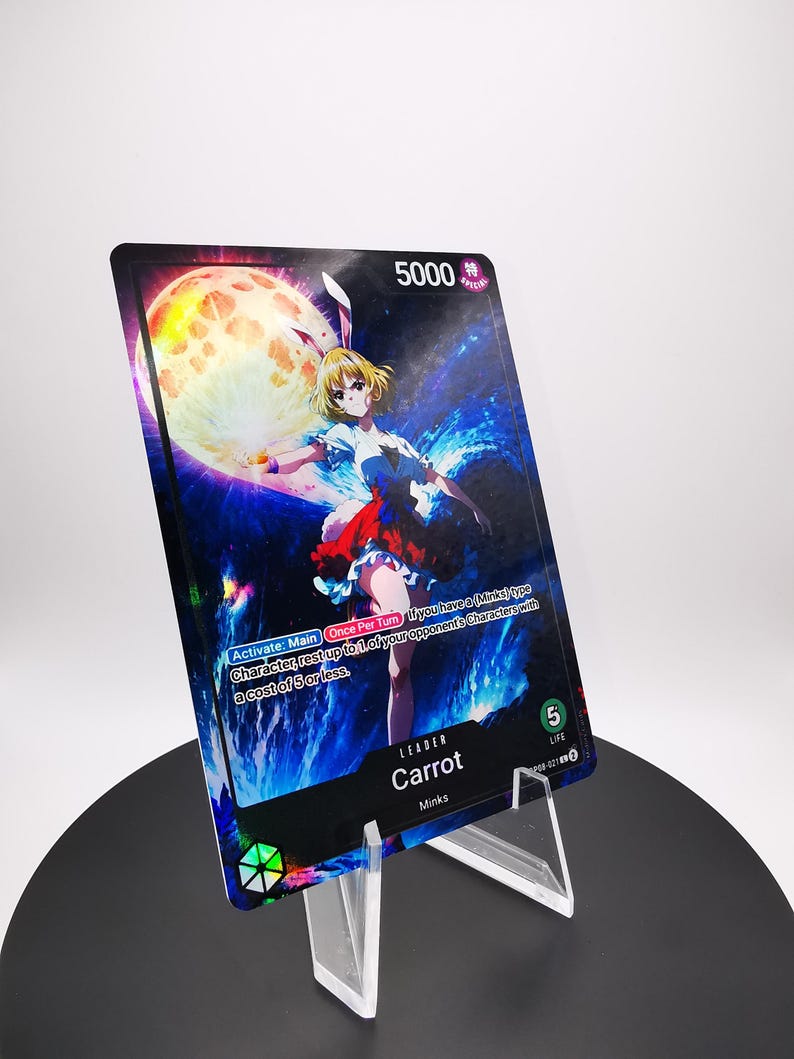 Carrot OP08 Custom Leader – Karte One Piece - Hyper-gloss Full Holo ...