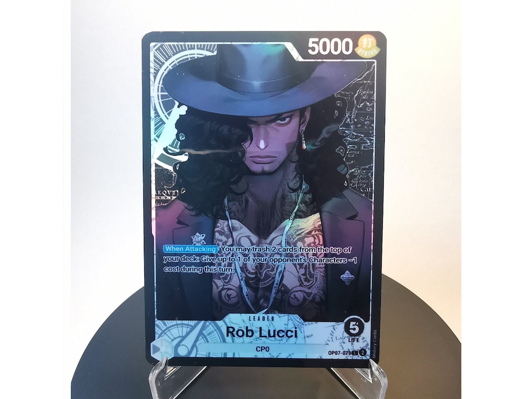 Rob Lucci Custom Leader OP07 – Karte One Piece Custom - Hyper-gloss ...