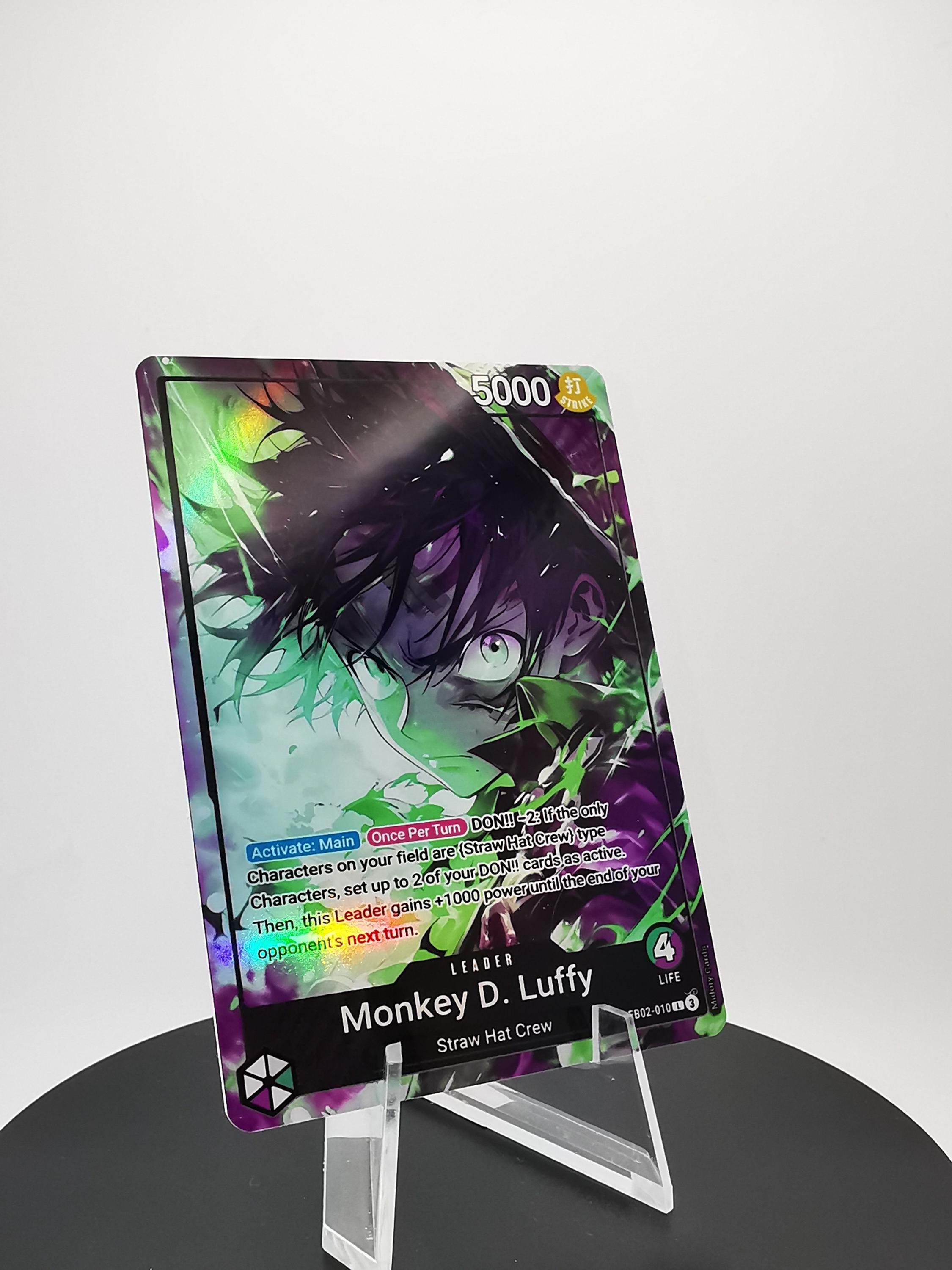 Luffy Leader EB02 Custom – Karte One Piece - Hyper-gloss Full Holo Foil ...