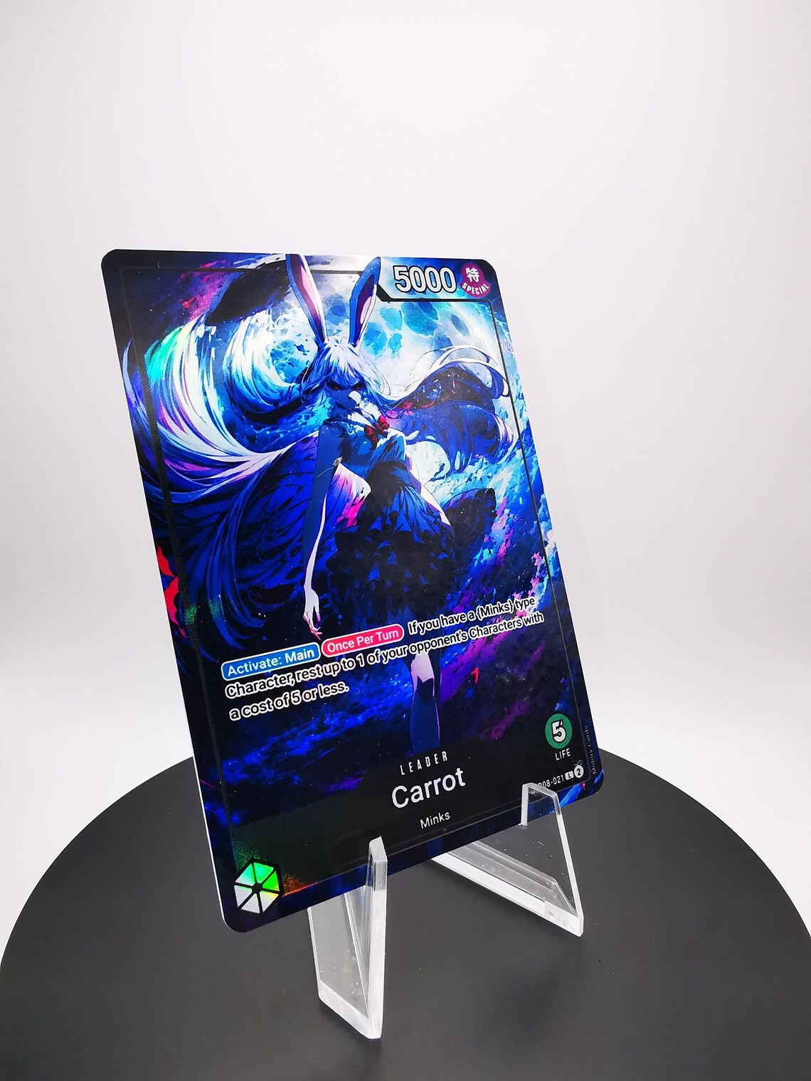 Carrot OP08 Custom Leader – Karte One Piece - Hyper-gloss Full Holo ...