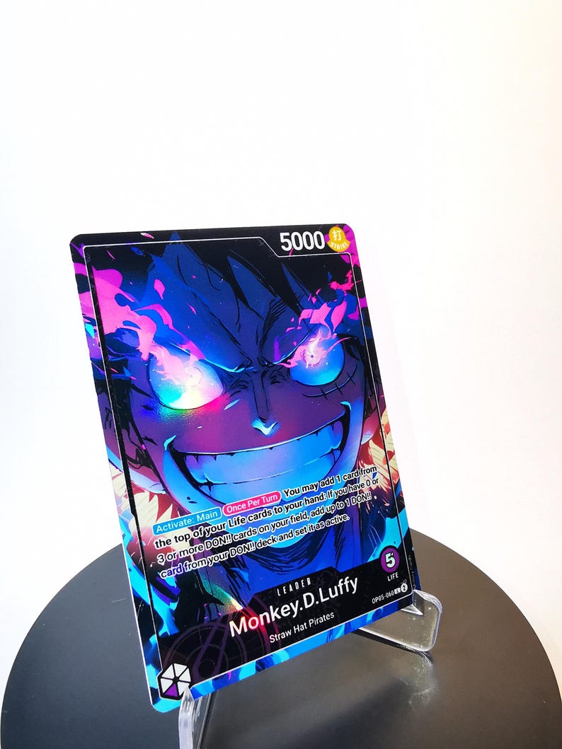 Luffy Leader OP05 Custom – Karte One Piece - Hyper-gloss Full Holo Foil ...