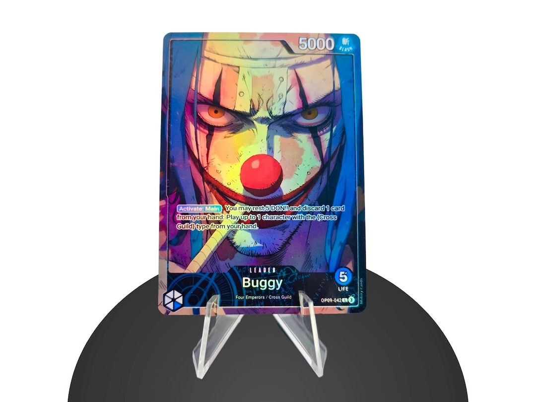 Buggy Custom Leader OP09 – Karte One Piece Custom - Hyper-gloss Full ...