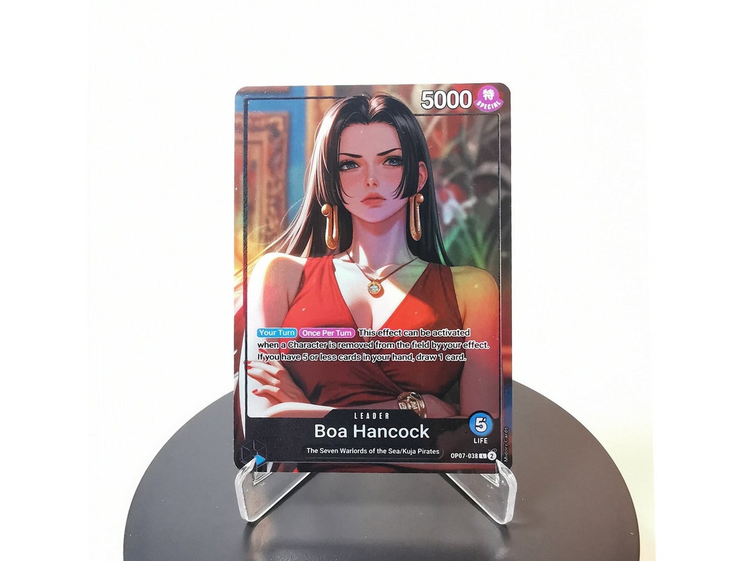 Boa Hancock OP07 Custom Leader – Karte One Piece - Hyper-gloss Full ...