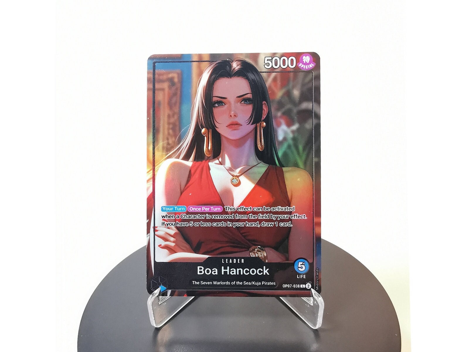 Boa Hancock OP07 Custom Leader Karte One Piece Hyper-gloss Full Holo ...