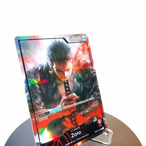 Zoro Leader RED OP01 Custom – Karte One Piece - Hyper-gloss Full Holo ...