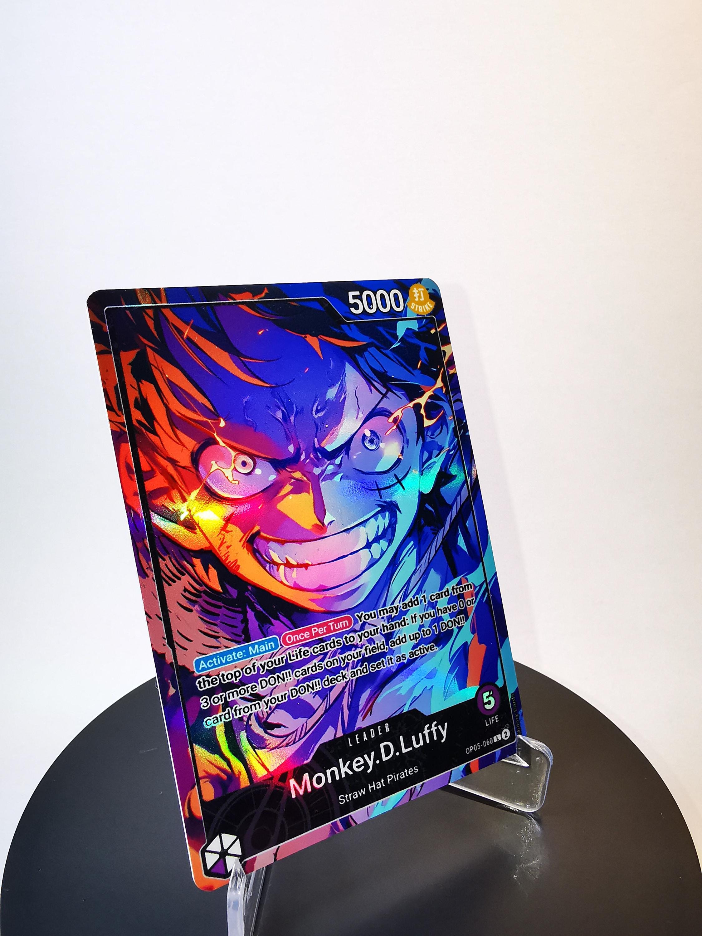 Luffy Leader OP05 Custom Karte One Piece Hyper-gloss Full Holo Foil - Etsy