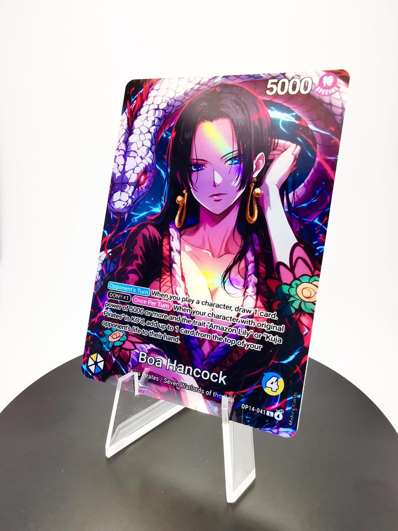 Boa Hancock OP14 Custom Leader – Karte One Piece - Hyper-gloss Full ...