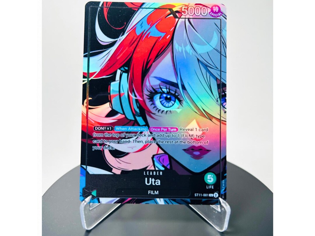 Uta Custom Leader ST11 – Karte One Piece – Custom - Hyper-gloss Full ...